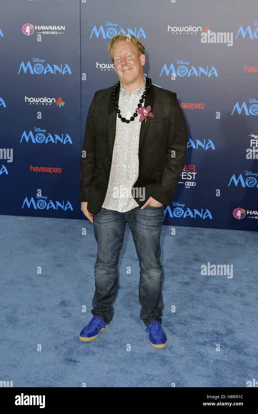 Hollywood, California. 14th Nov, 2016. Jared Bush attends the premiere ...