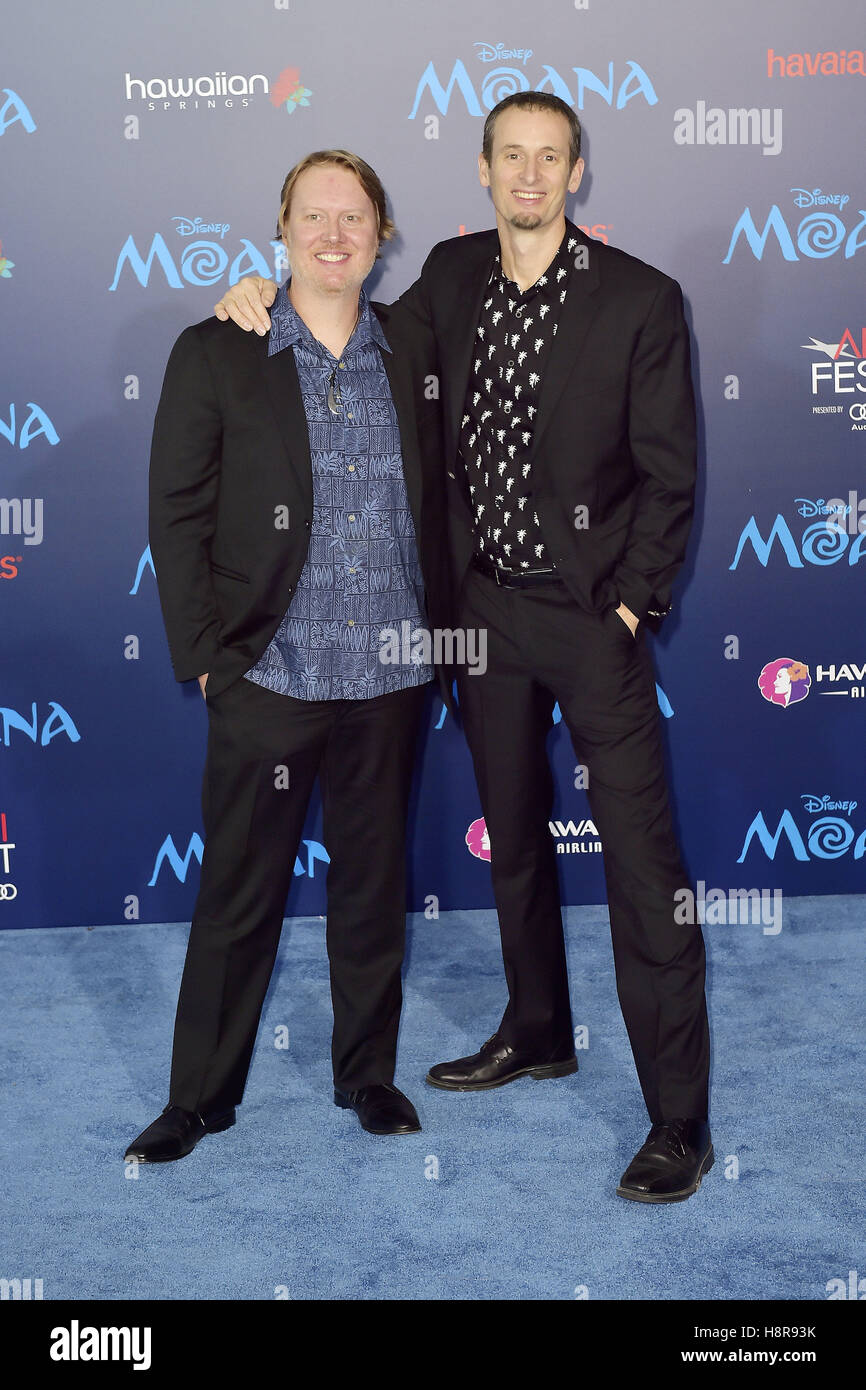 Hollywood, California. 14th Nov, 2016. Directors Don Hall and Chris ...