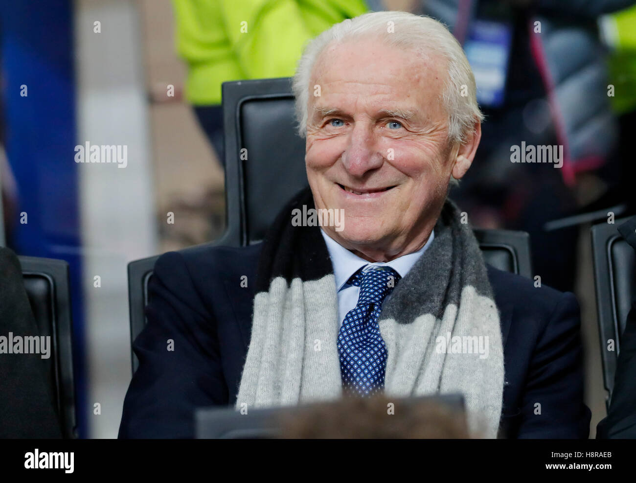 Milan, Italy. 15th November, 2016. Giovanni TRAPATTONI, former coach ...