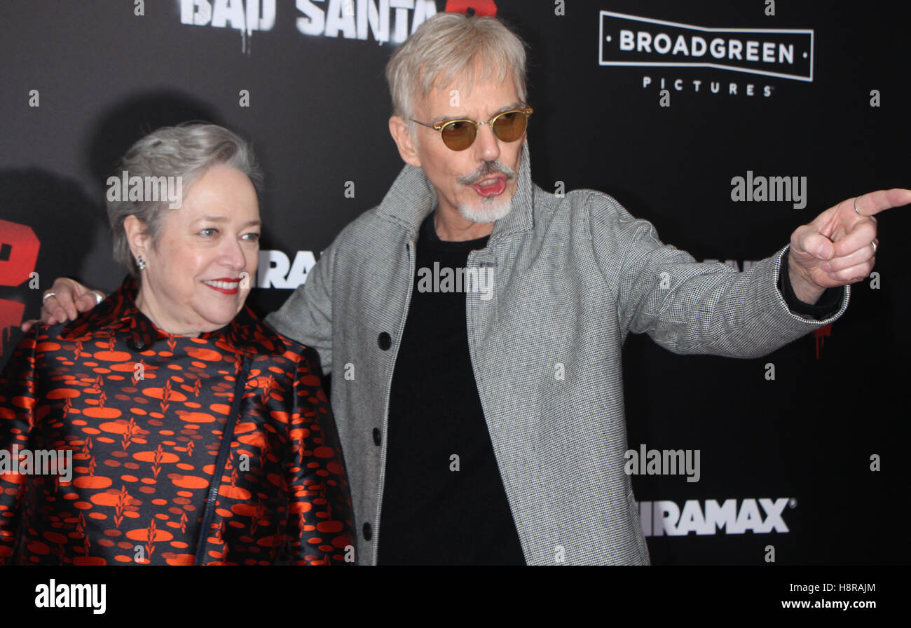 New York, USA. 15th November, 2016. Kathy Bates, Billy Bob Thornton at ...