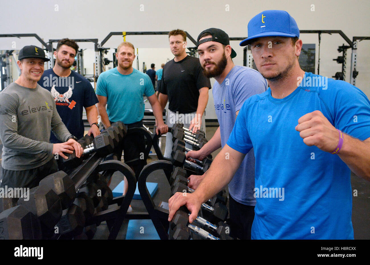 Usa. 16th Nov, 2016. SPORTS -- Adrian Gonzales, an owner of Elevate PHW ...