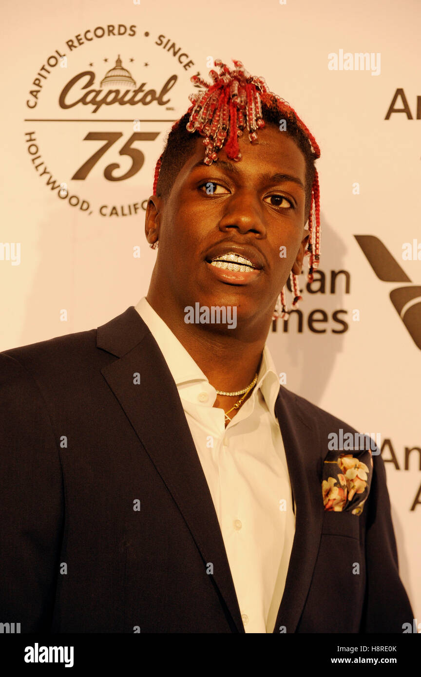 Los Angeles, USA. 15th November 2016.Rapper Lil Yachty attends ...