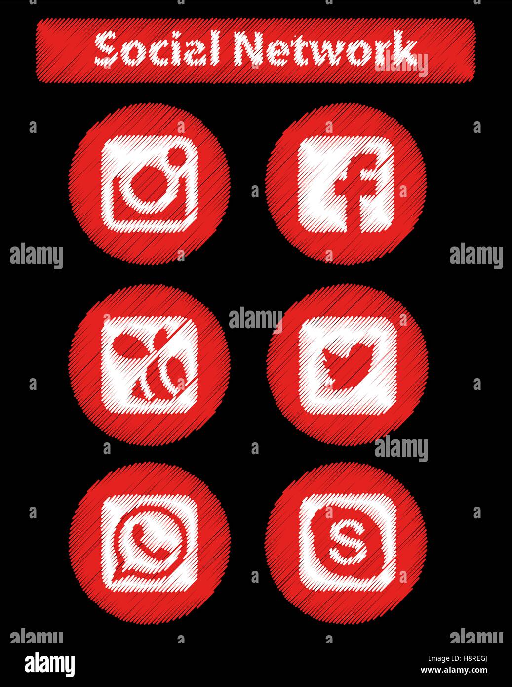 Facebook like buttons Stock Vector Images - Alamy