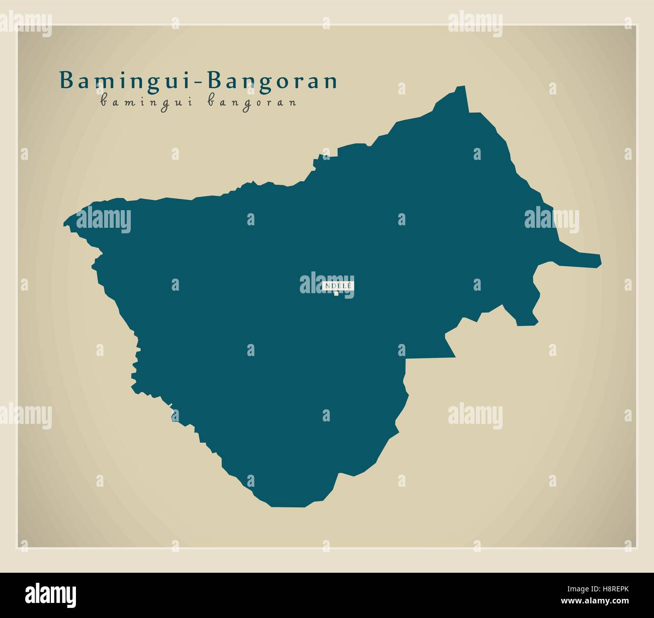 Modern Map - Bamingui-Bangoran CF Stock Vector Image & Art - Alamy