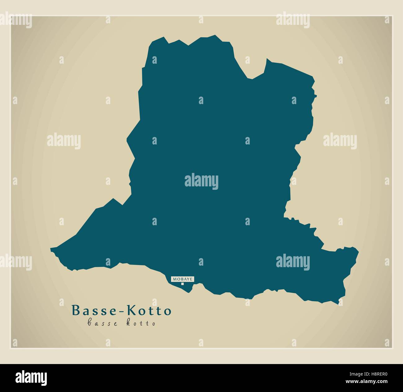 Basse kotto silhouette map hi-res stock photography and images - Alamy