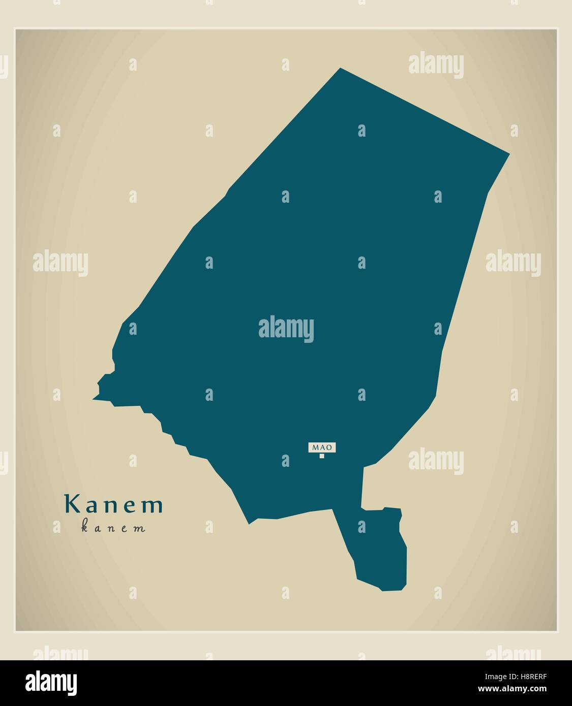 Kanem vector map hi-res stock photography and images - Alamy