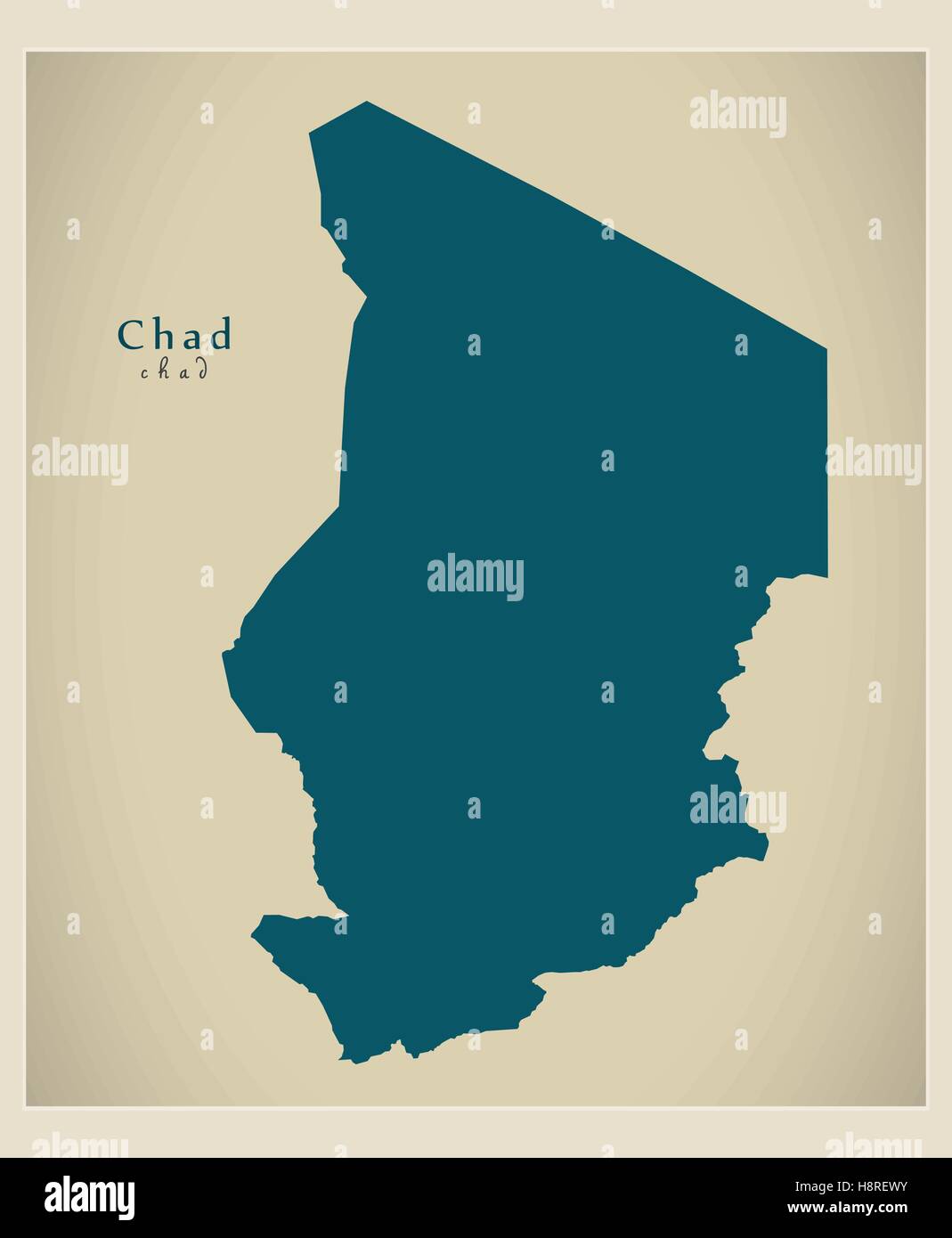 Chad map Stock Vector Images - Alamy