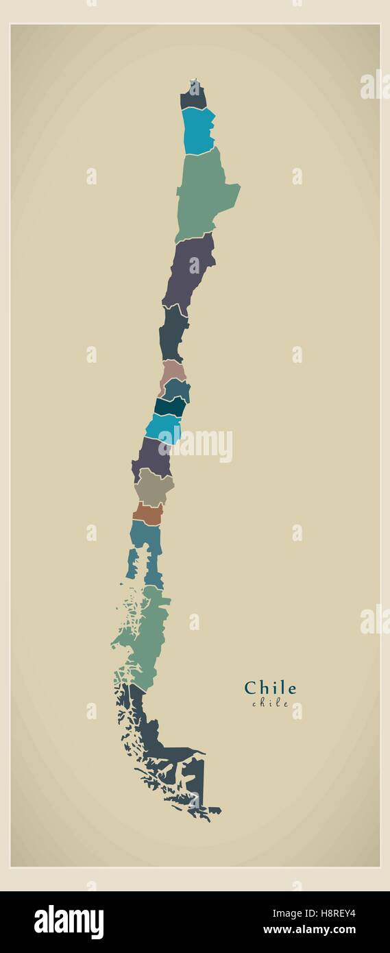 Chile map hi-res stock photography and images - Alamy