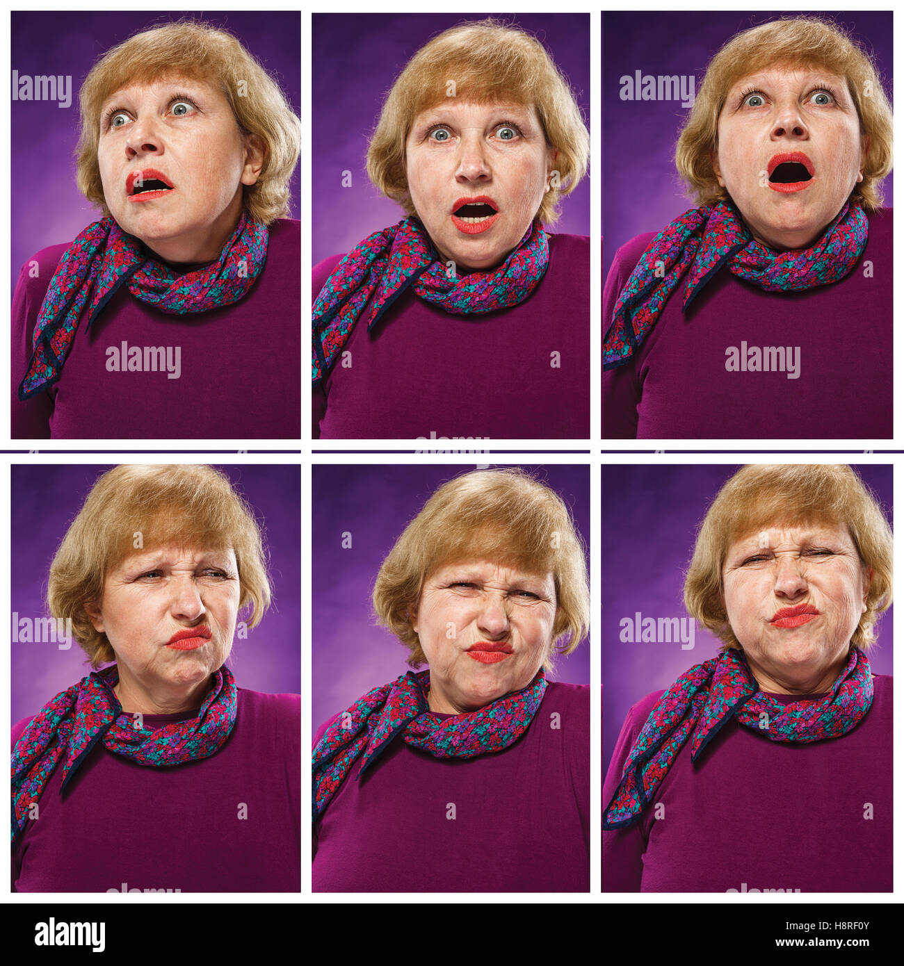 The portrait of a disaffected senior woman Stock Photo - Alamy