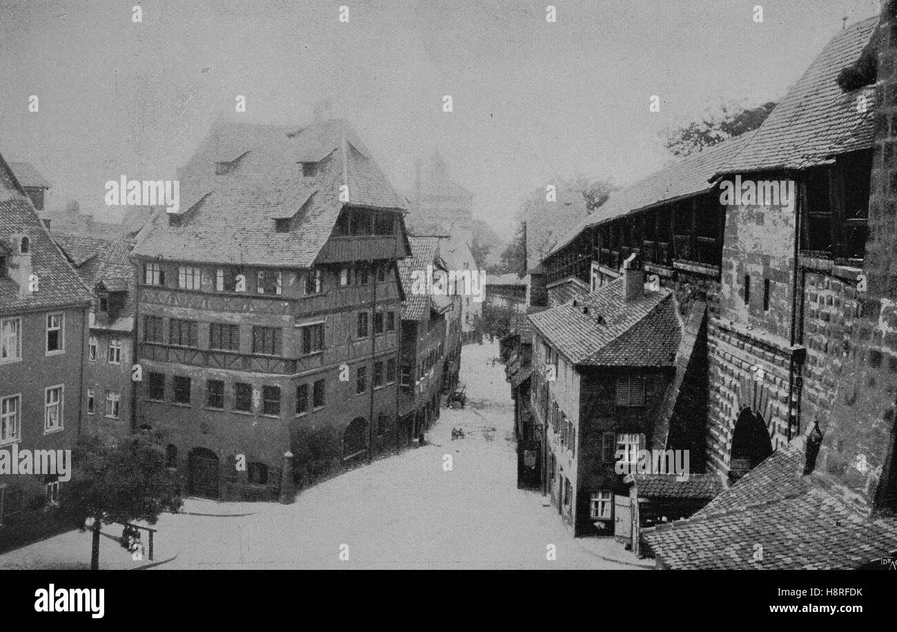 The house of Duerer in Nuremberg, Bavaria, Germany, Albrecht Duerer ...