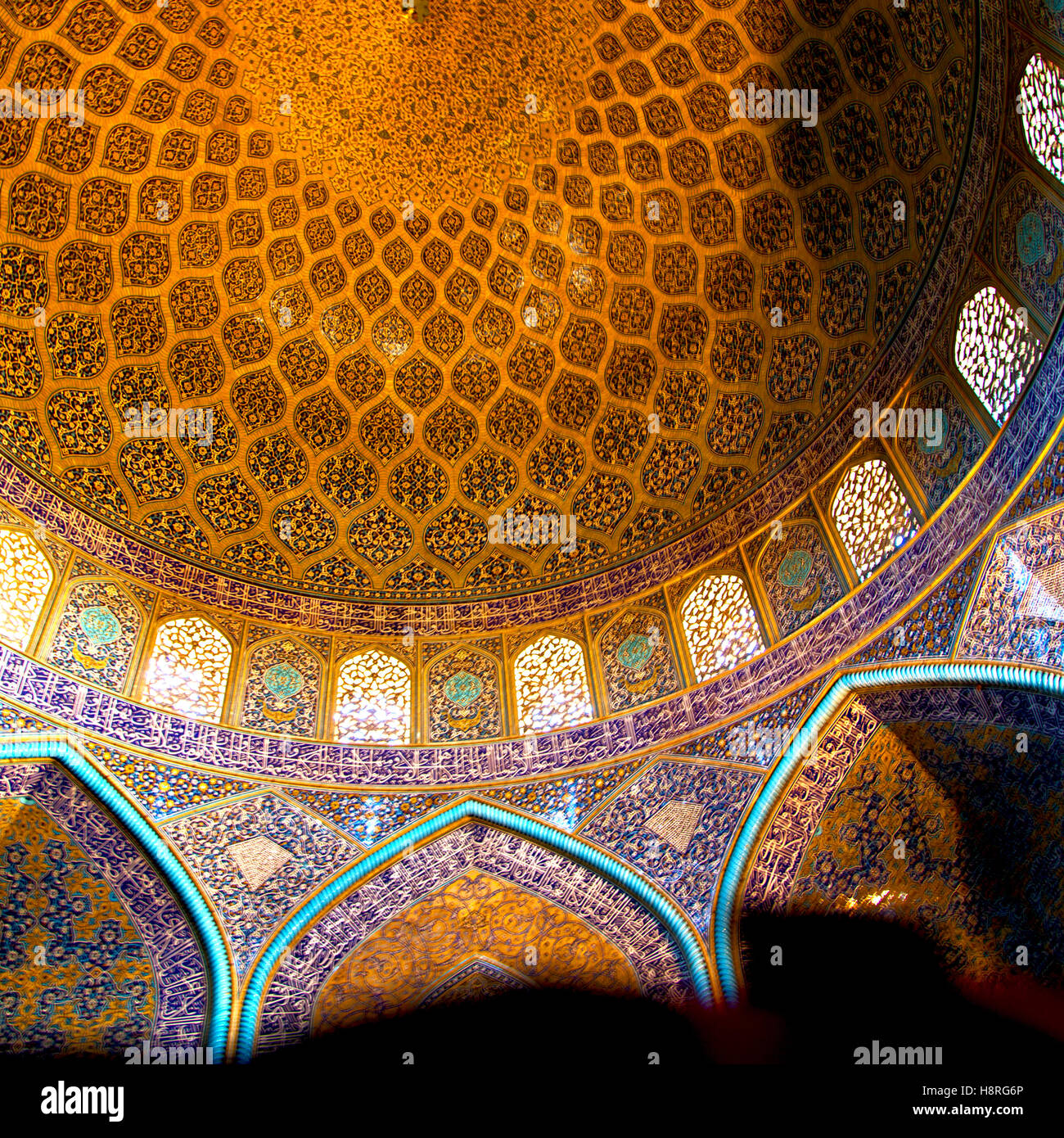 blur in iran abstract texture of the religion architecture mosque roof ...