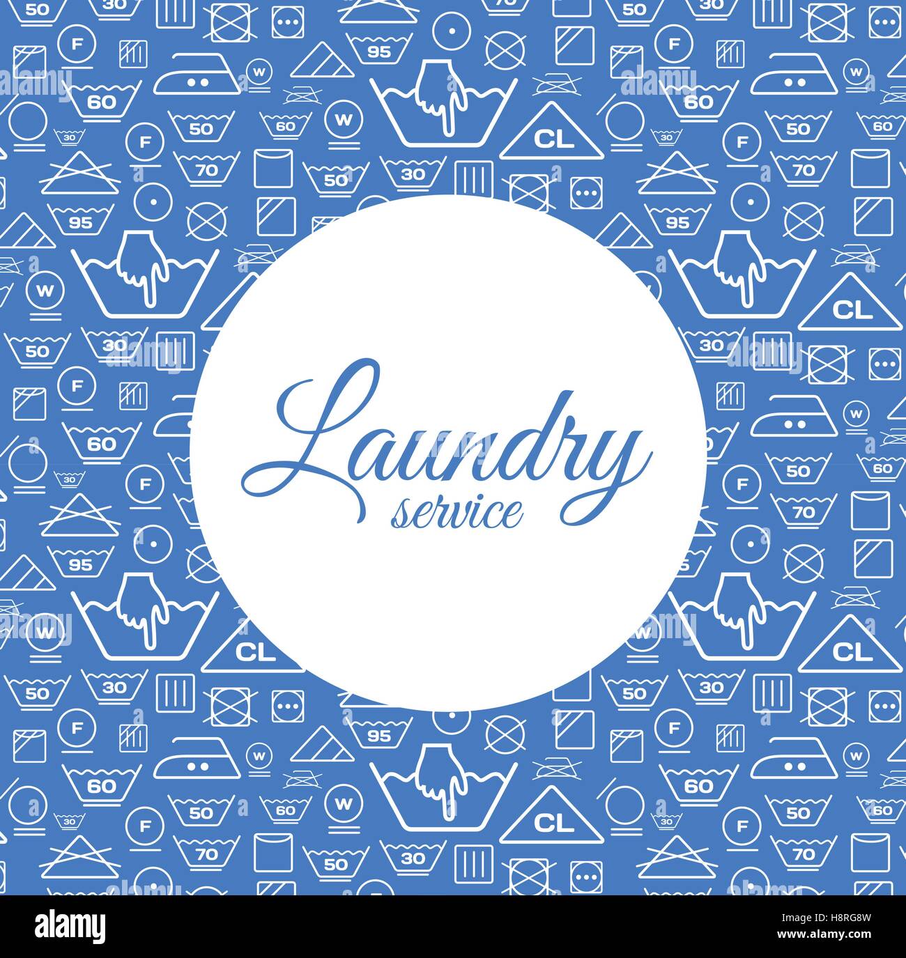 Cloth washing service Stock Vector Images - Alamy