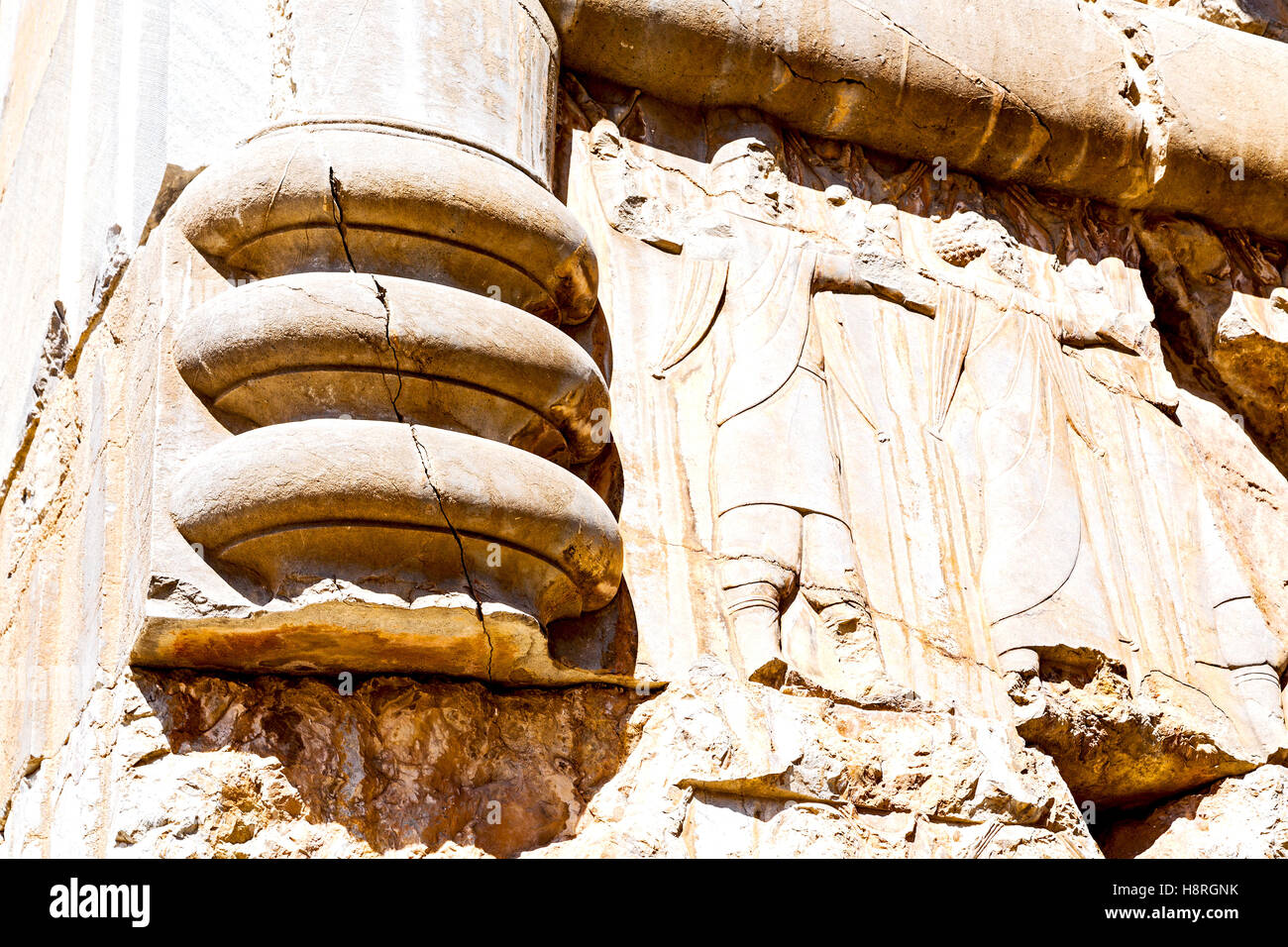 blur in iran persepolis the old ruins historical destination monuments ...