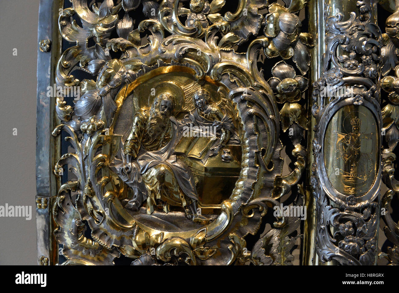 Detail of monastery gates, made in 1784 and originally created for an ...