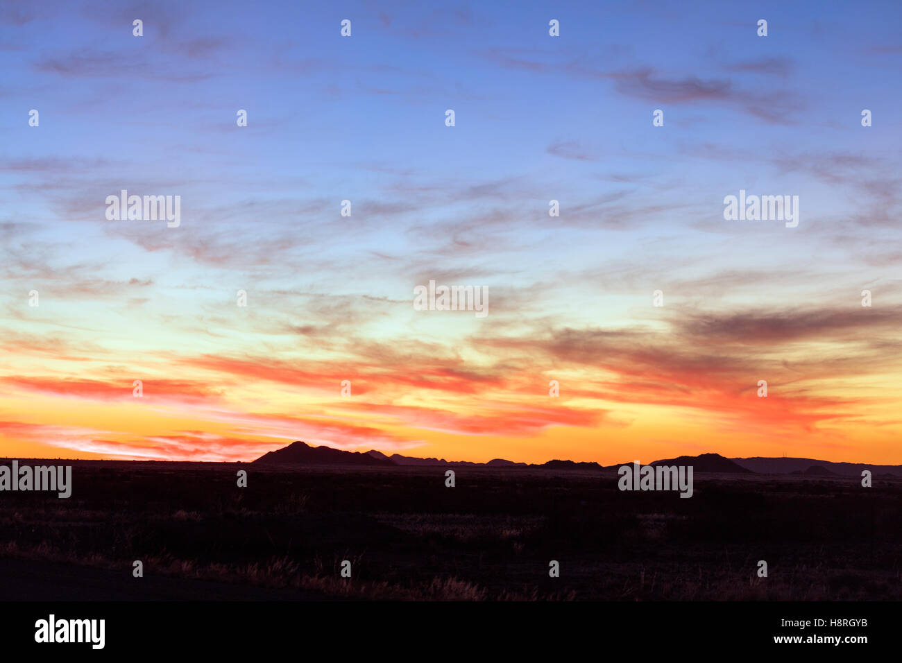 South Africa, Northern Cape, sunset Stock Photo - Alamy