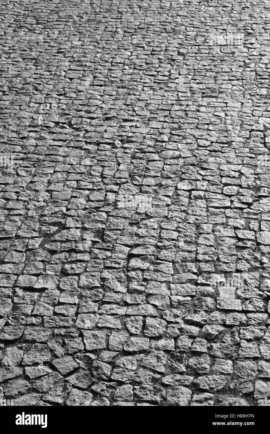 Cobblestone Path Black and White Stock Photos & Images - Alamy