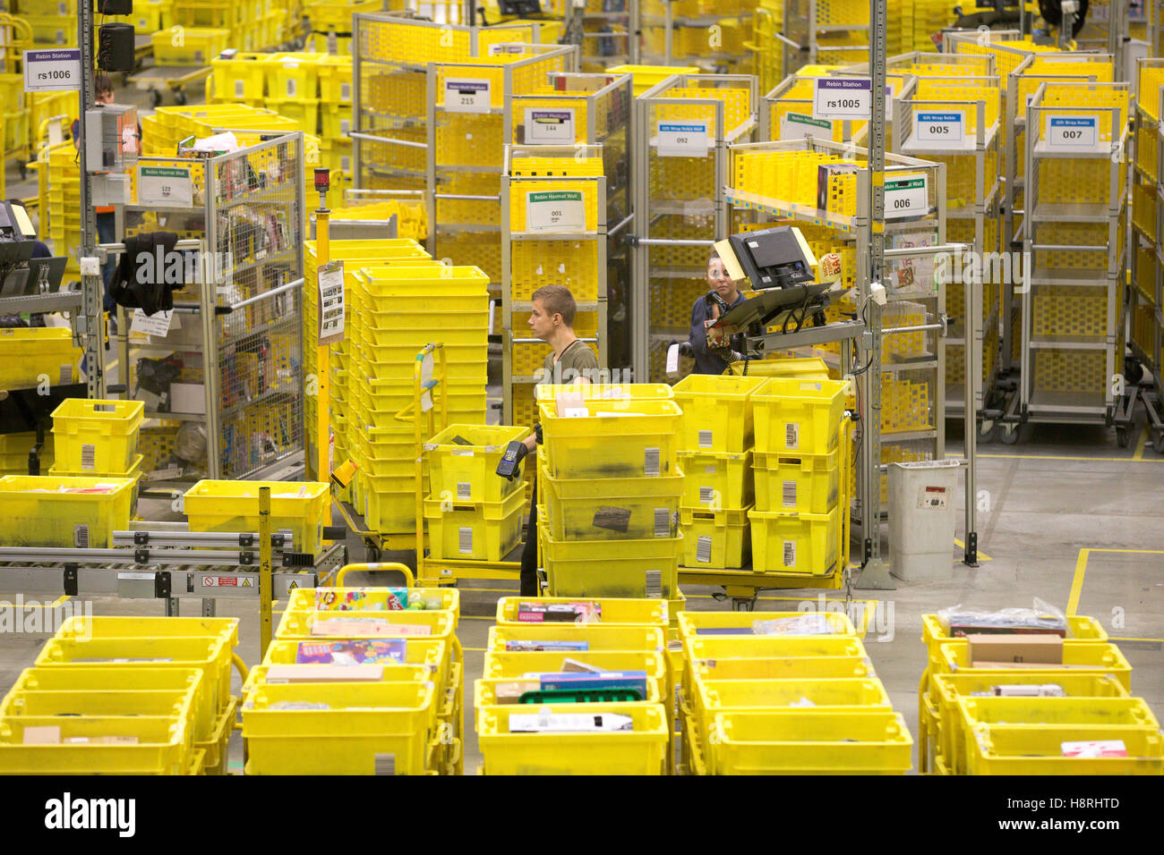 The Amazon fulfilment centre in Peterborough Cambridgeshire on Tuesday ...
