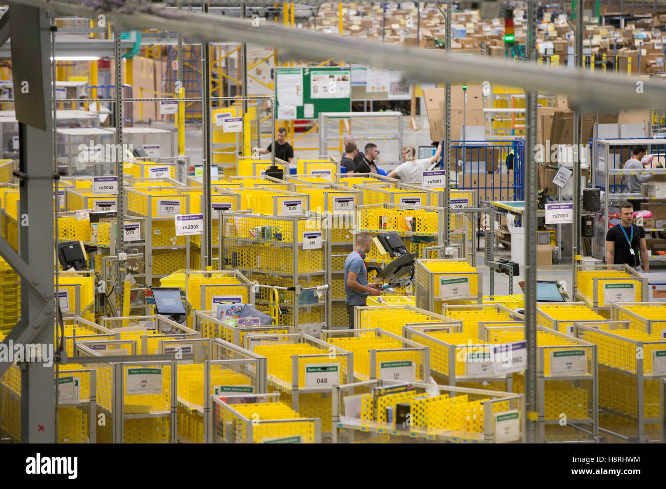 The Amazon fulfilment centre in Peterborough Cambridgeshire on Tuesday ...