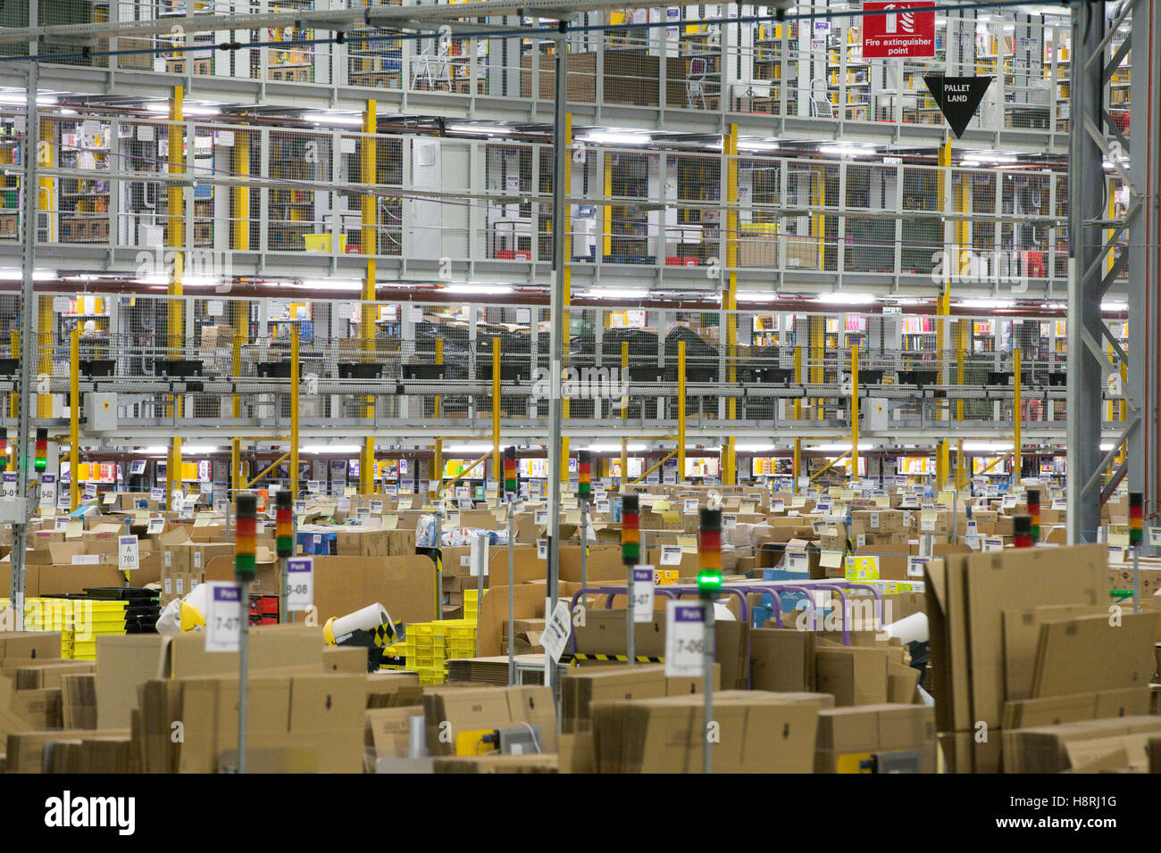 The Amazon fulfilment centre in Peterborough Cambridgeshire on Tuesday ...