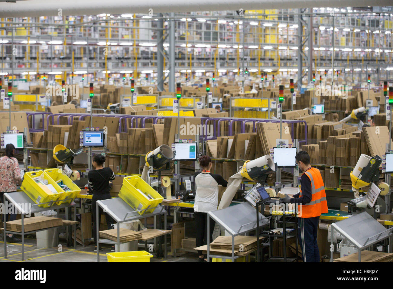 The Amazon fulfilment centre in Peterborough Cambridgeshire on Tuesday ...