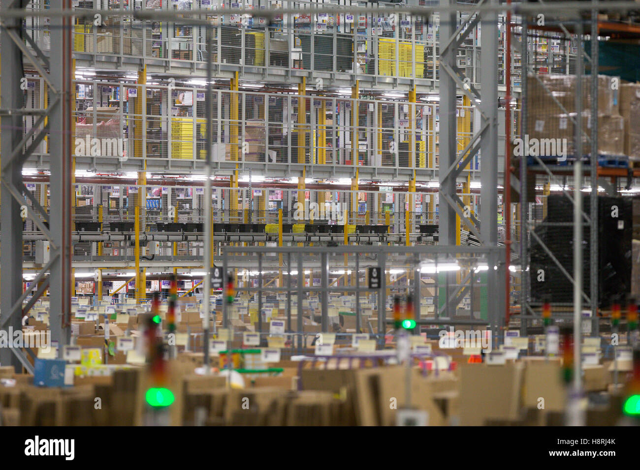 The Amazon fulfilment centre in Peterborough Cambridgeshire on Tuesday ...