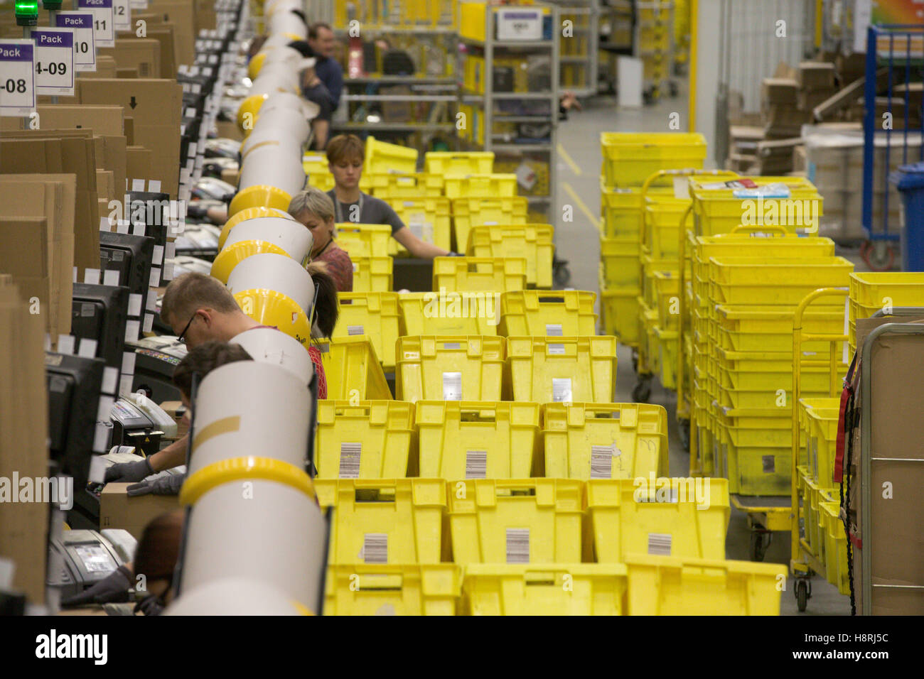 The Amazon fulfilment centre in Peterborough Cambridgeshire on Tuesday ...
