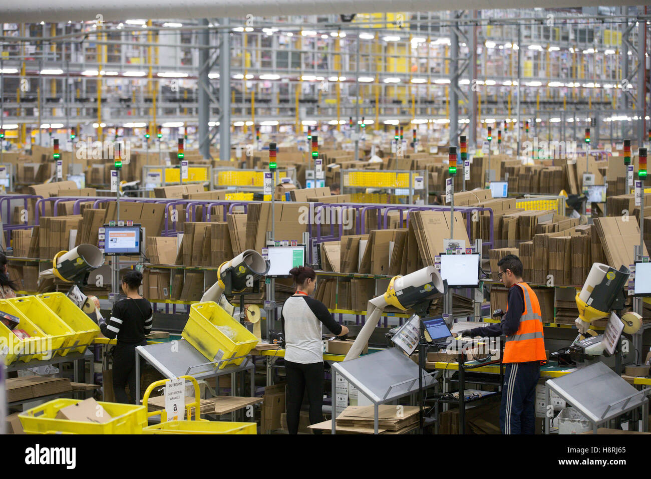 The Amazon fulfilment centre in Peterborough Cambridgeshire on Tuesday ...