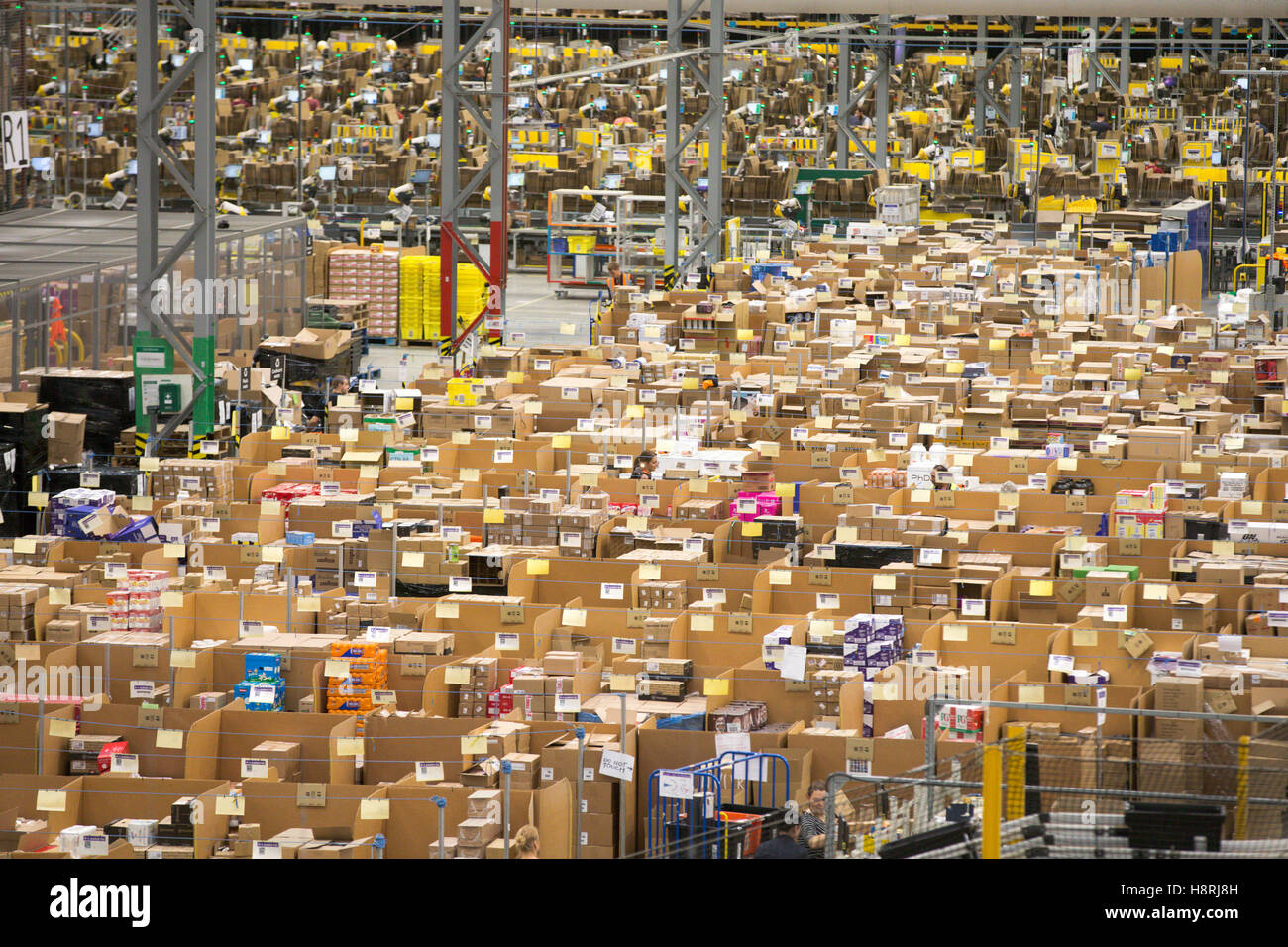The Amazon fulfilment centre in Peterborough Cambridgeshire on Tuesday ...