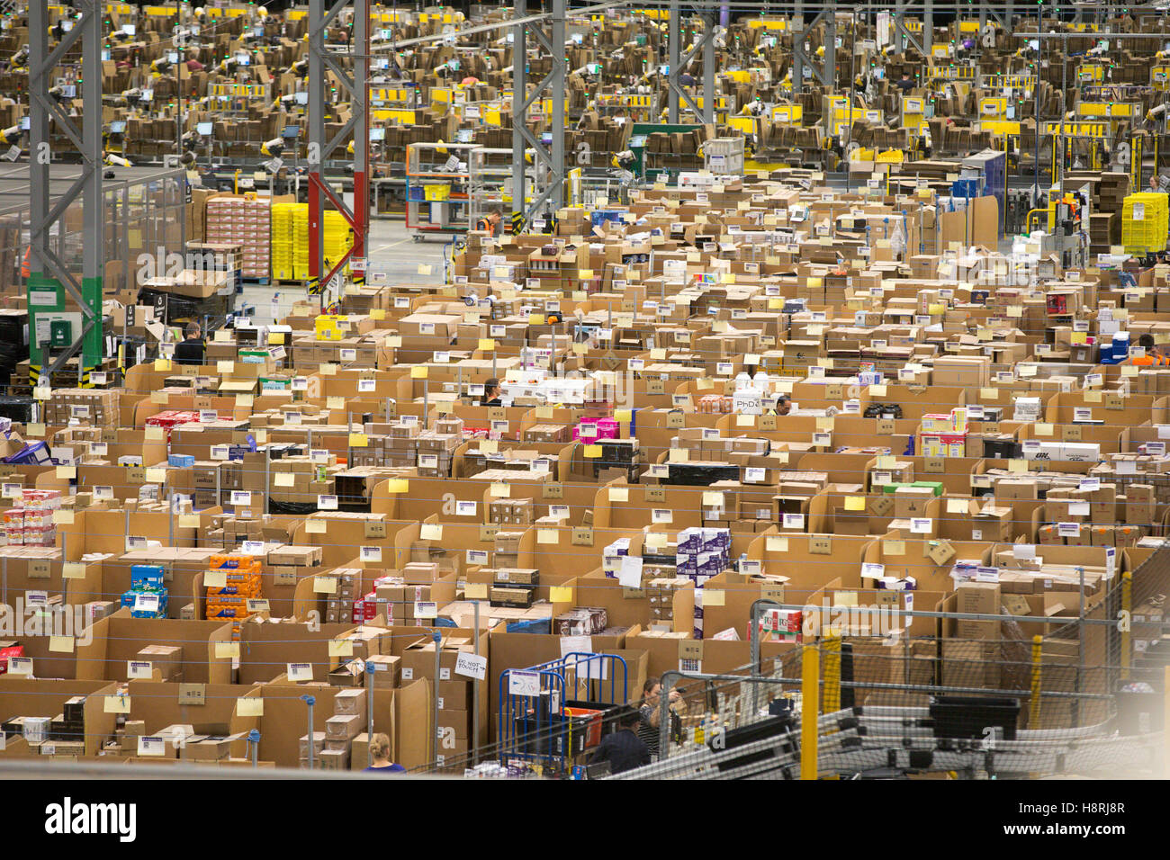 The Amazon fulfilment centre in Peterborough Cambridgeshire on Tuesday ...