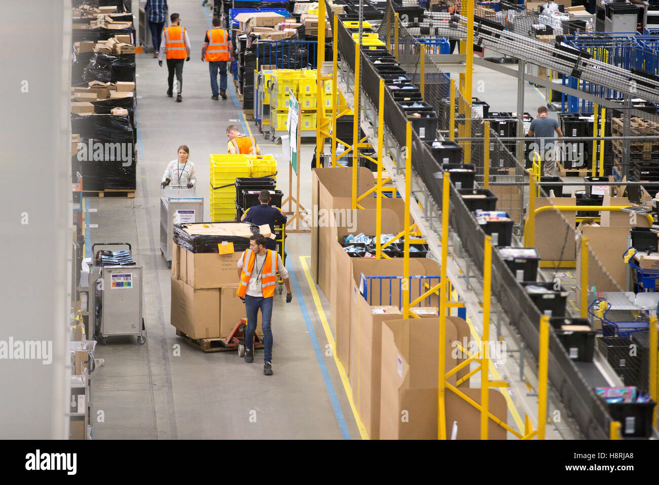 The Amazon fulfilment centre in Peterborough Cambridgeshire on Tuesday ...