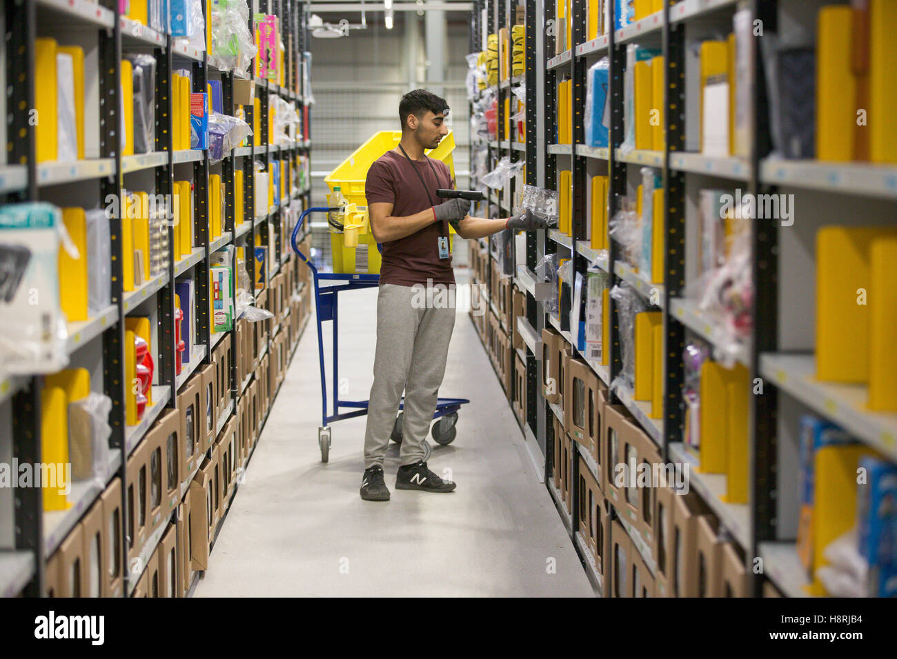 The Amazon fulfilment centre in Peterborough Cambridgeshire on Tuesday ...