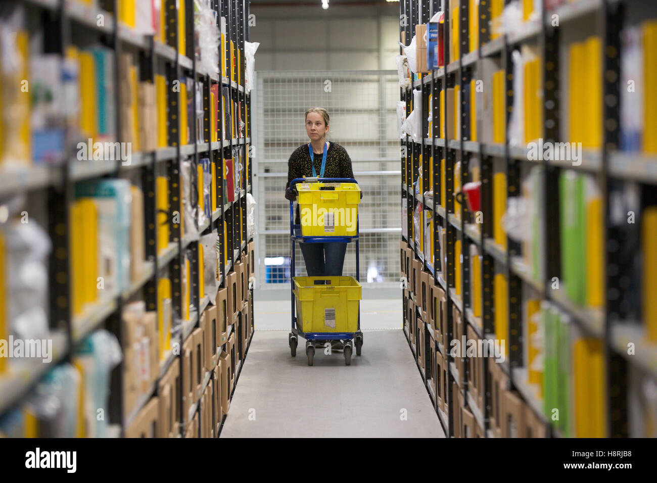 The Amazon fulfilment centre in Peterborough Cambridgeshire on Tuesday ...
