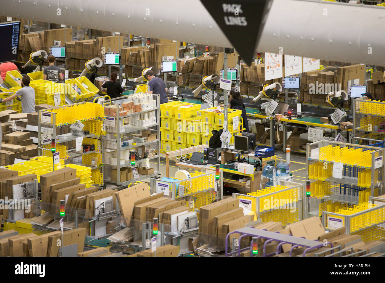The Amazon fulfilment centre in Peterborough Cambridgeshire on Tuesday ...
