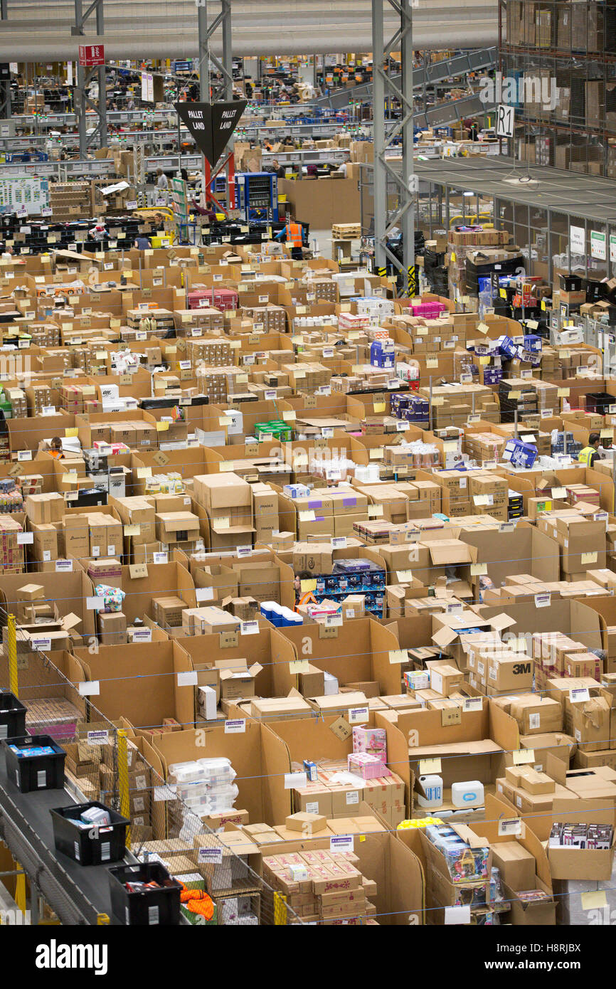 The Amazon fulfilment centre in Peterborough Cambridgeshire on Tuesday ...