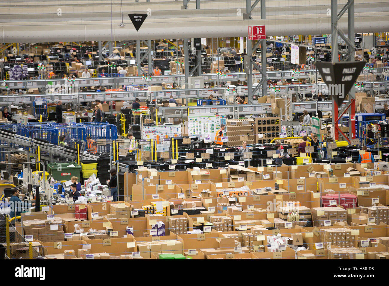 The Amazon fulfilment centre in Peterborough Cambridgeshire on Tuesday ...