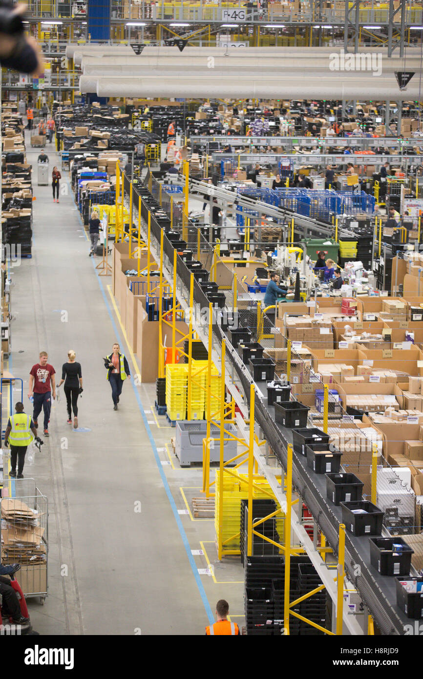 The Amazon fulfilment centre in Peterborough Cambridgeshire on Tuesday ...