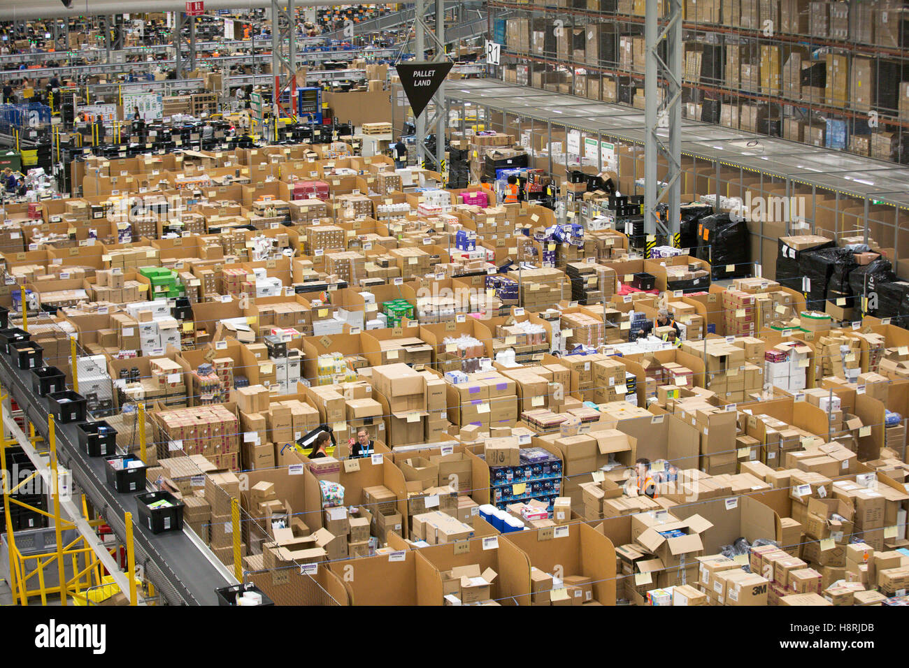 The Amazon fulfilment centre in Peterborough Cambridgeshire on Tuesday ...