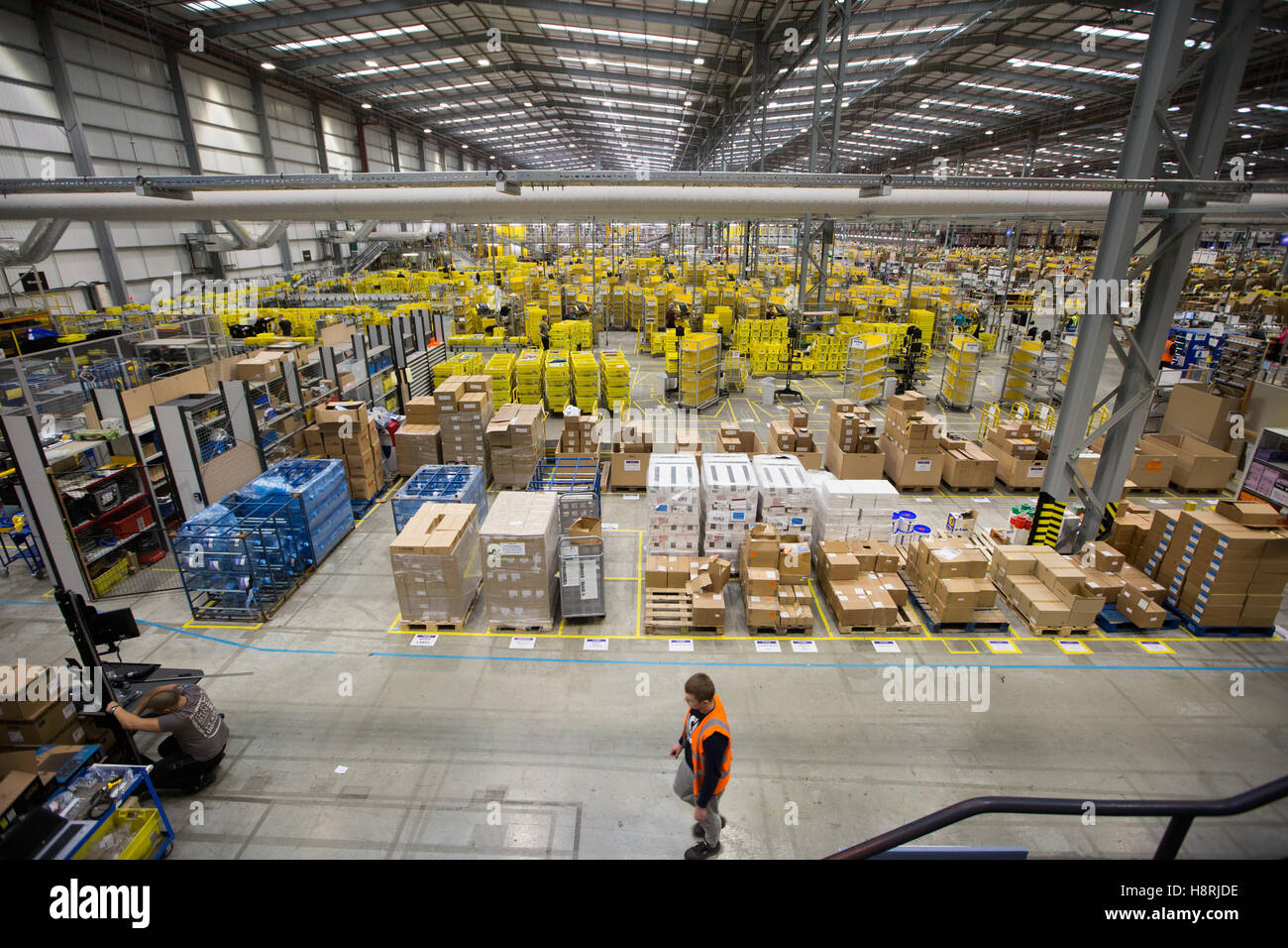 The Amazon fulfilment centre in Peterborough Cambridgeshire on Tuesday ...