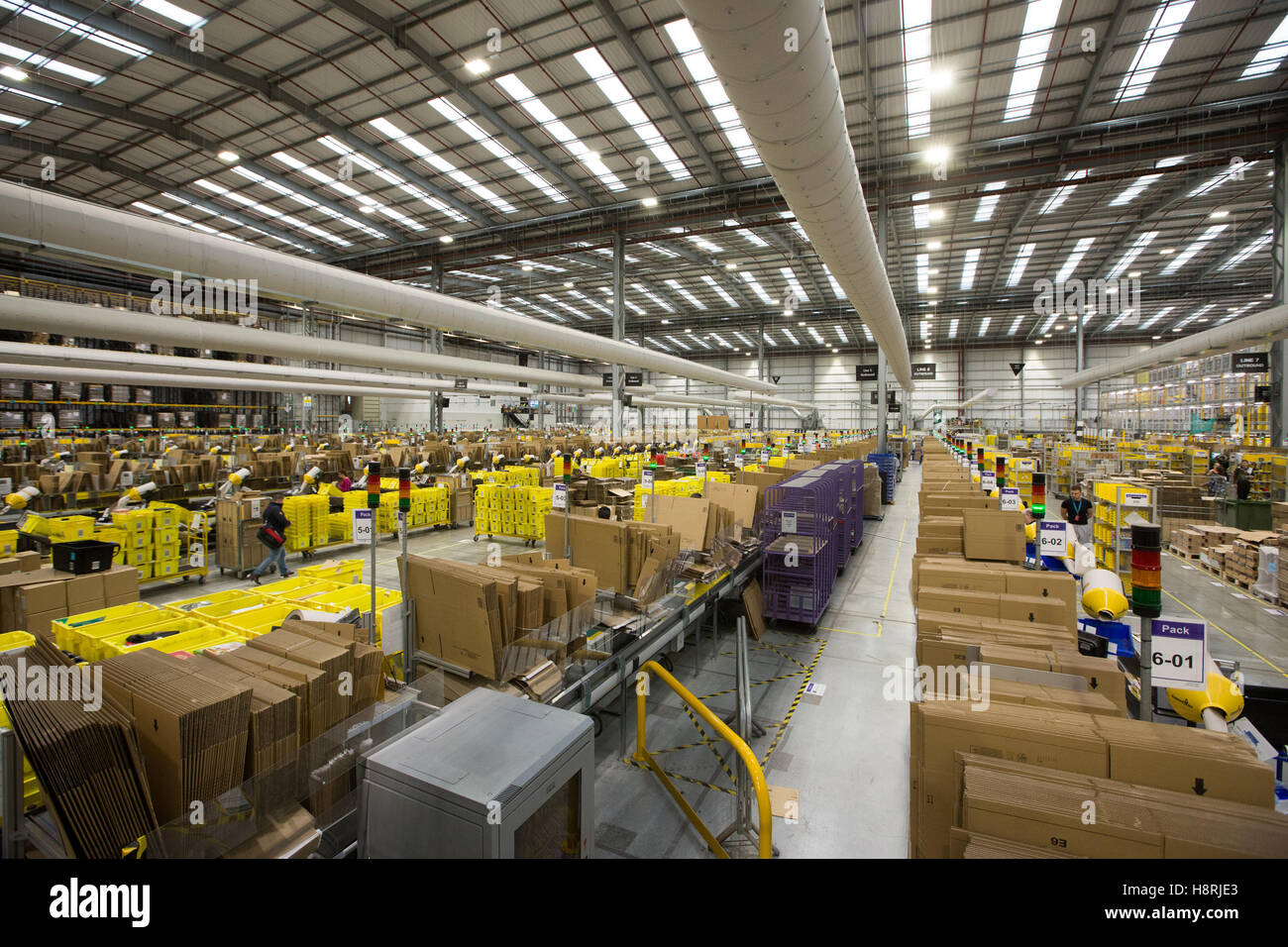The Amazon fulfilment centre in Peterborough Cambridgeshire on Tuesday ...