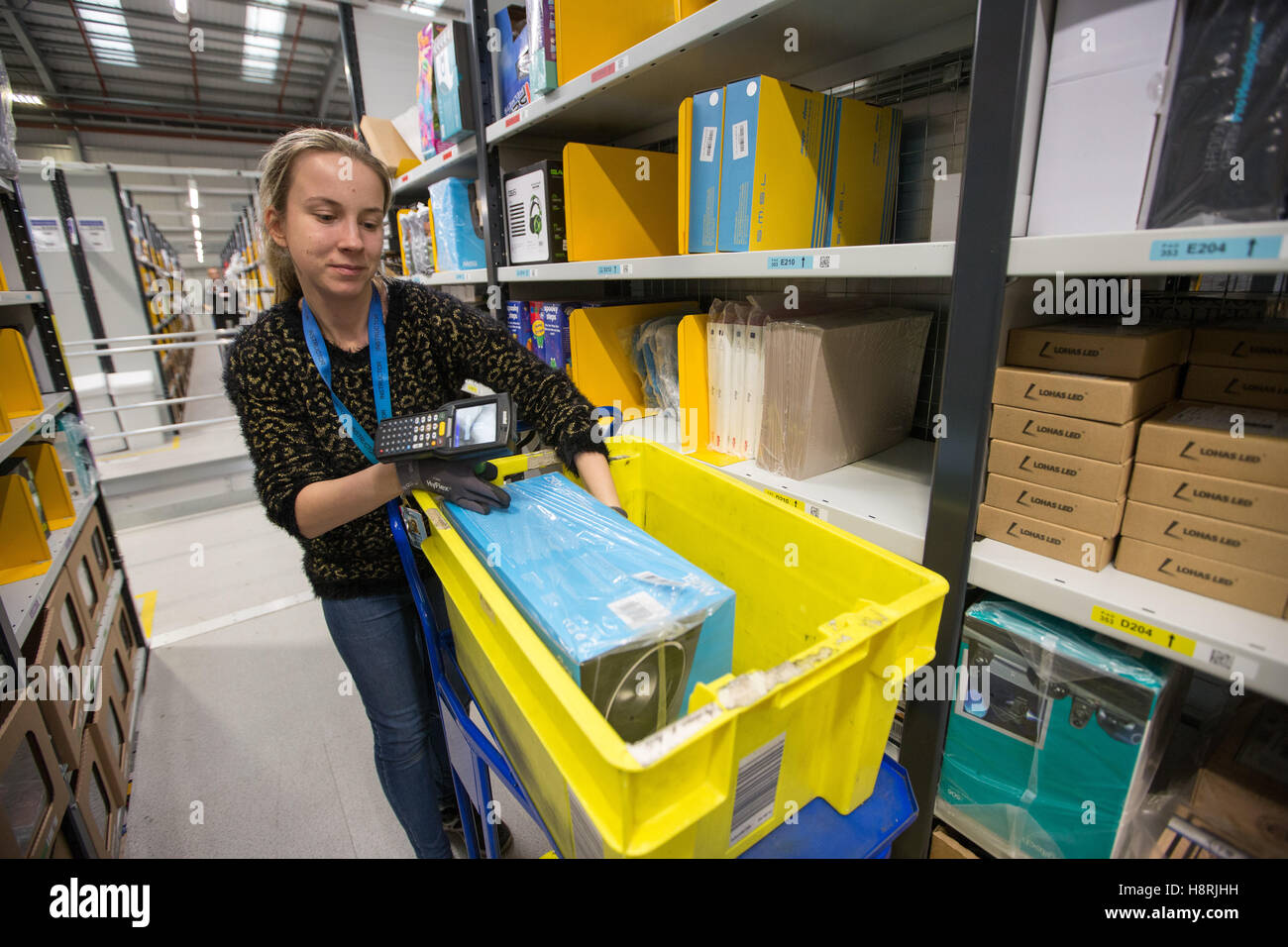 The Amazon fulfilment centre in Peterborough Cambridgeshire on Tuesday ...