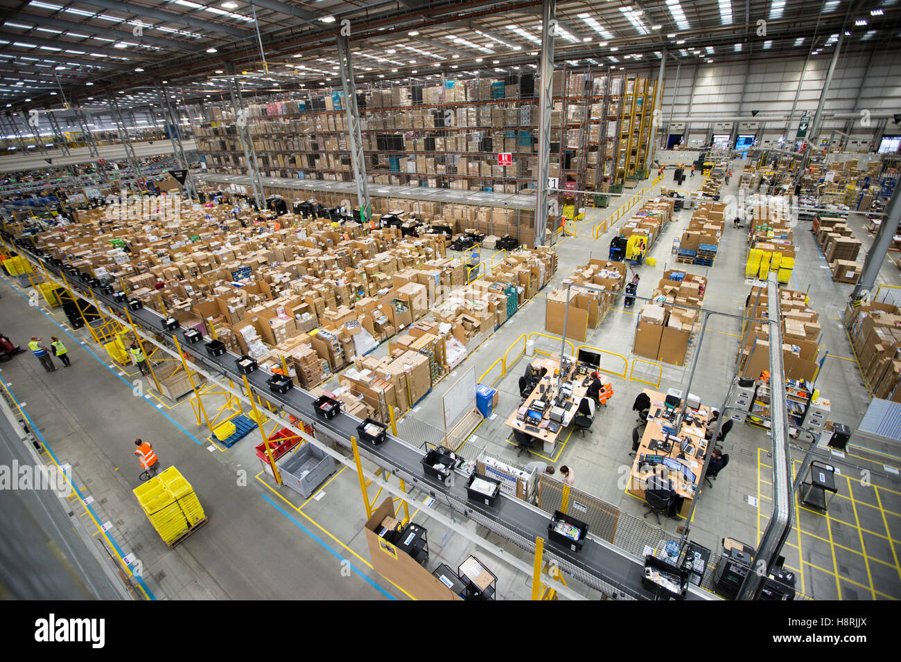 The Amazon fulfilment centre in Peterborough Cambridgeshire on Tuesday ...