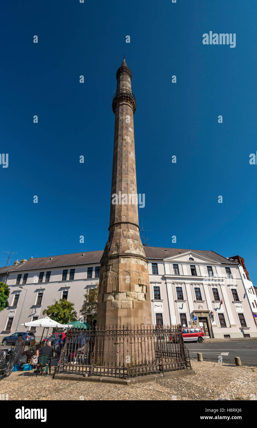 Kethuda minaret, 17th century, in Eger, Hungary Stock Photo - Alamy
