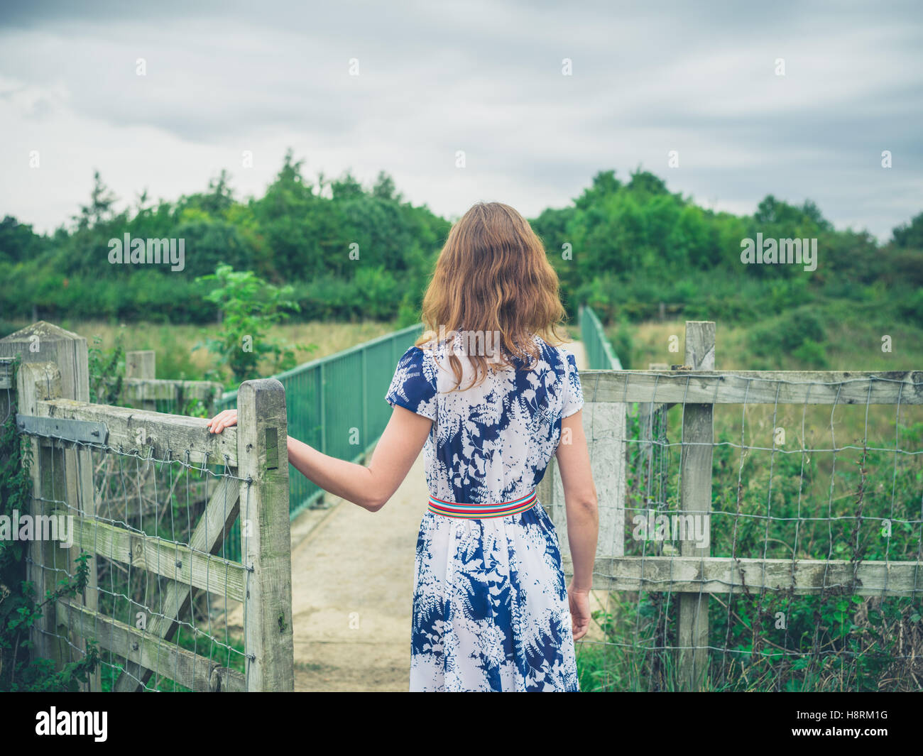 Opening a gate hi-res stock photography and images - Alamy
