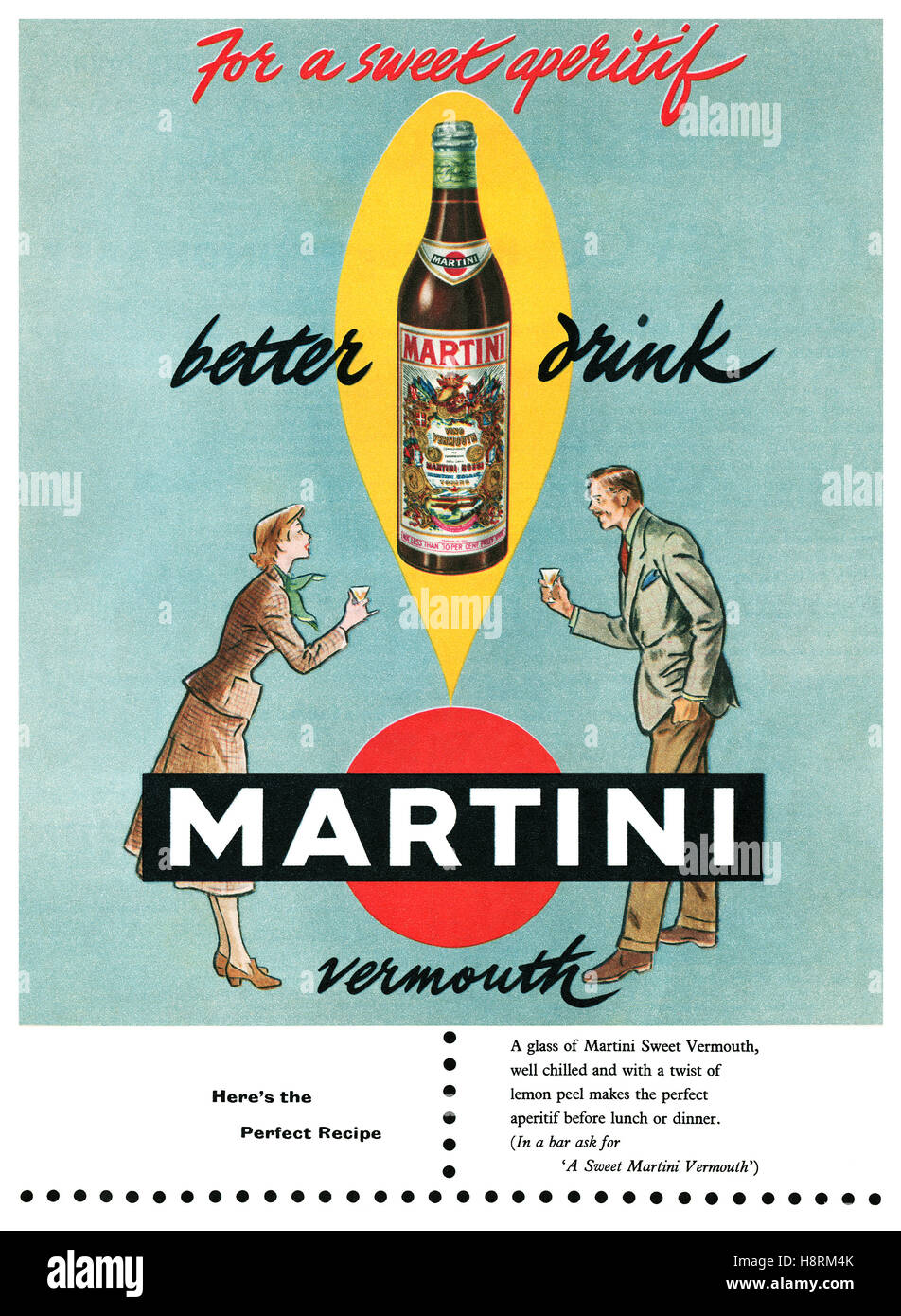 Alcohol uk advert 1950s hi-res stock photography and images - Alamy