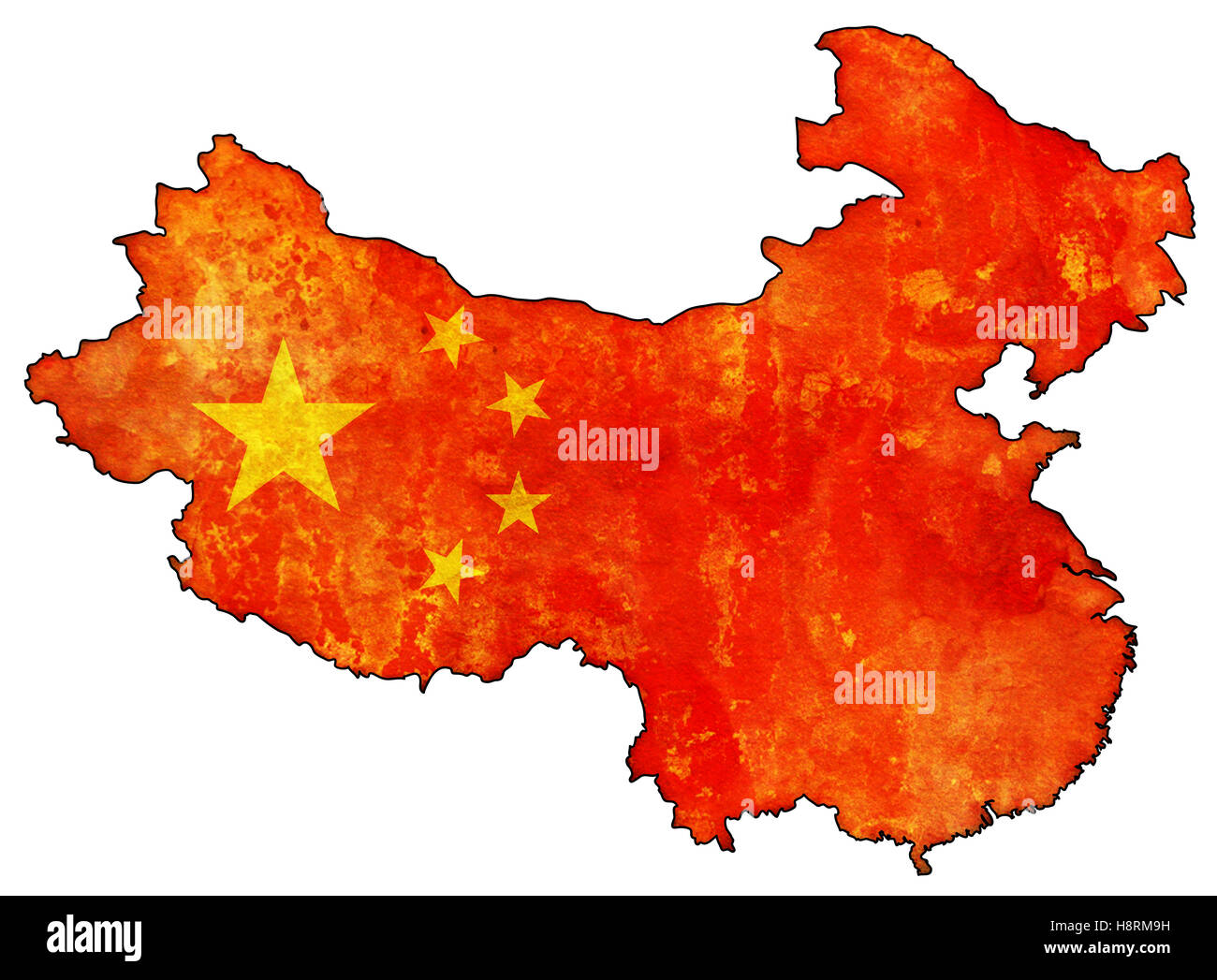 China political map Cut Out Stock Images & Pictures - Alamy