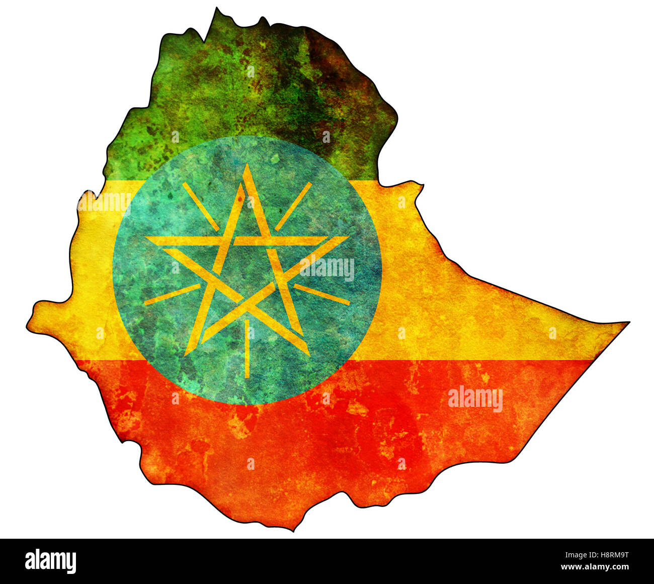 Old map of ethiopia Cut Out Stock Images & Pictures - Alamy