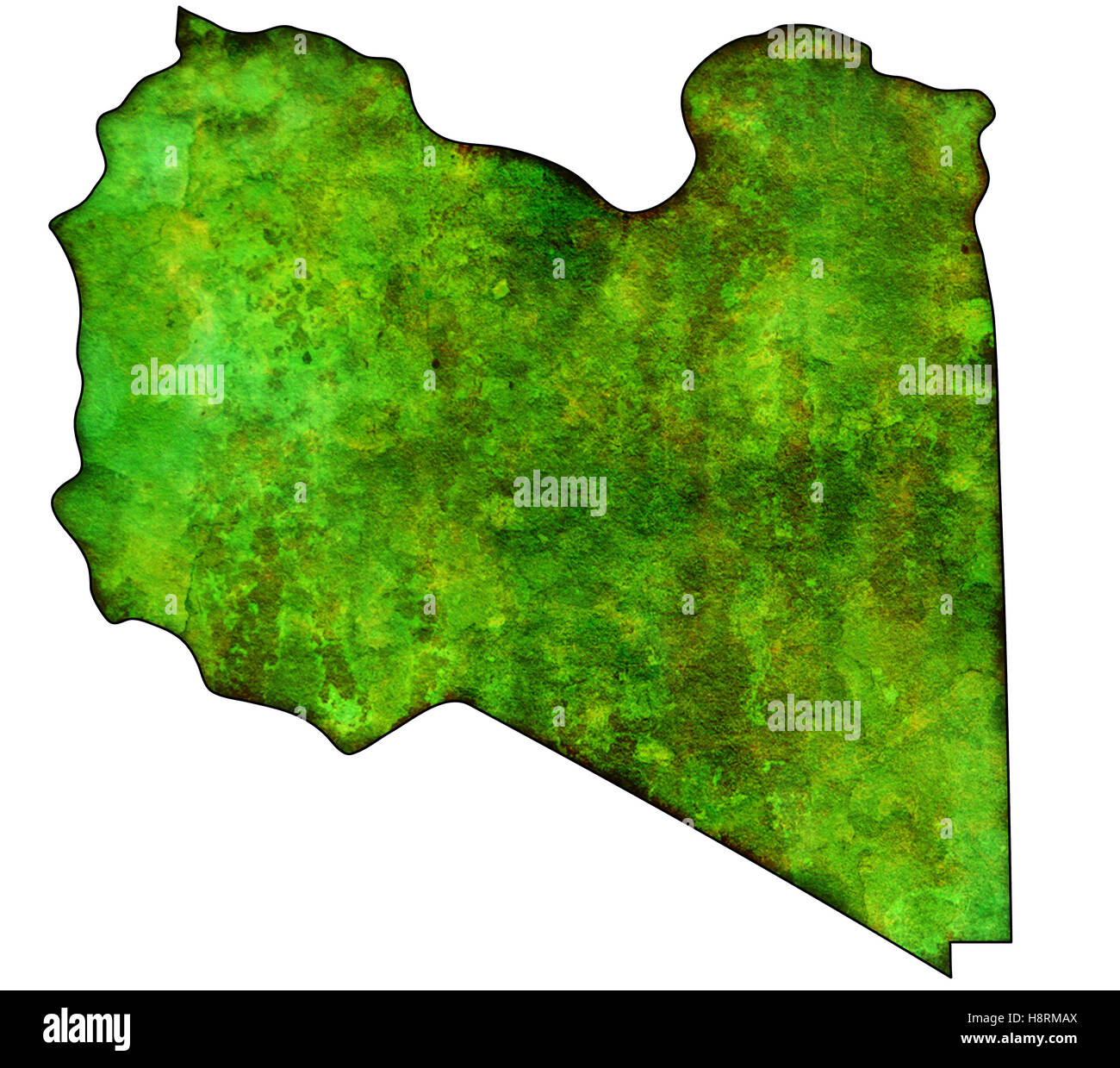 Vintage libya map Cut Out Stock Images & Pictures - Alamy