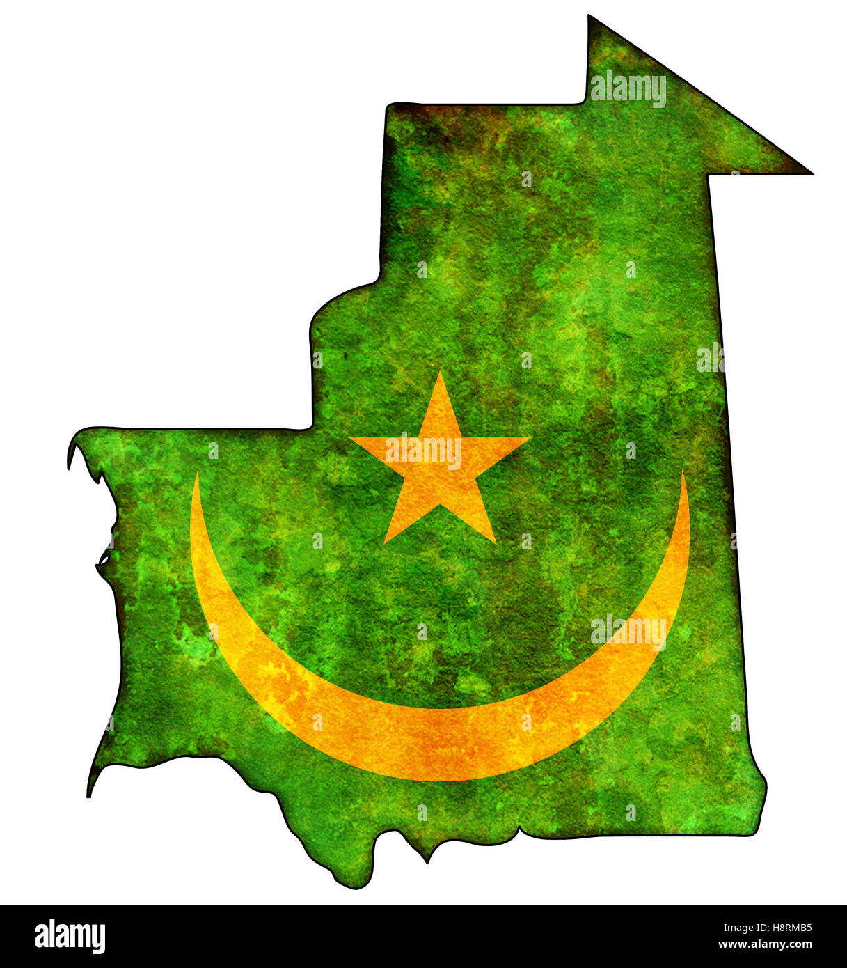 Mauritania map Cut Out Stock Images & Pictures - Alamy