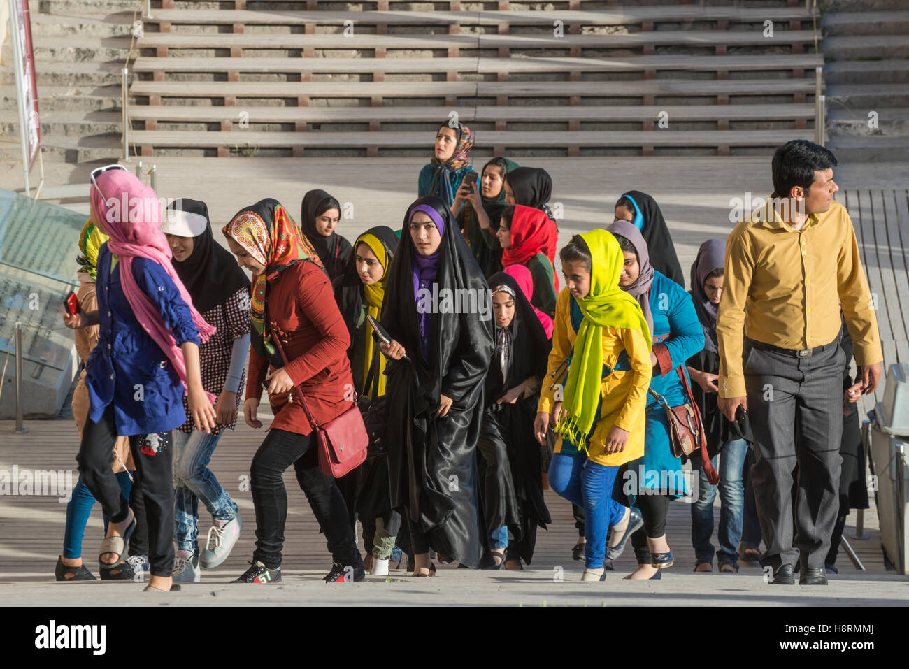 Iranian tourists visiting ruins of Persepolis Iran Stock Photo - Alamy