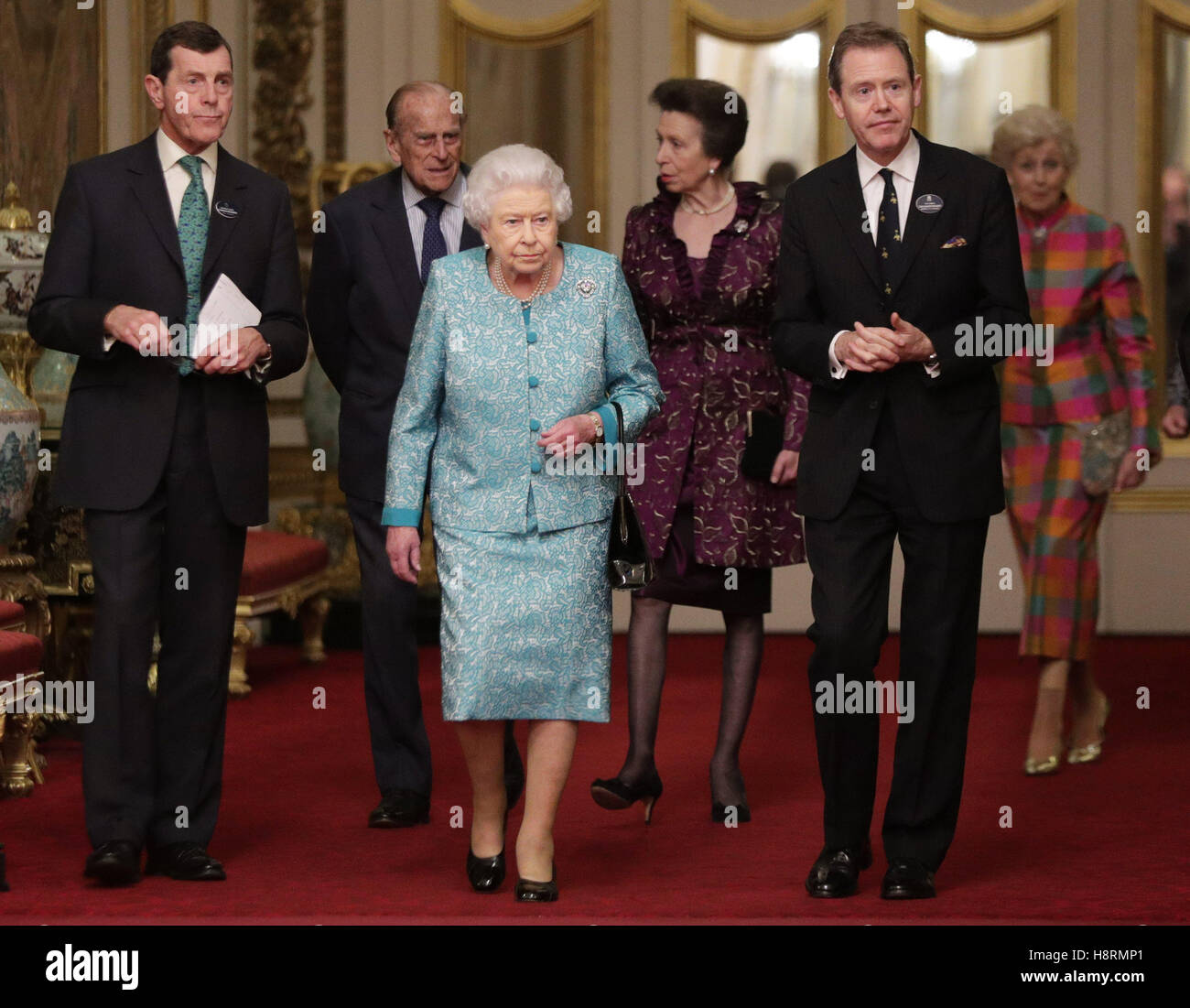 Queen Elizabeth II, the Duke of Edinburgh and Princess Anne during an ...